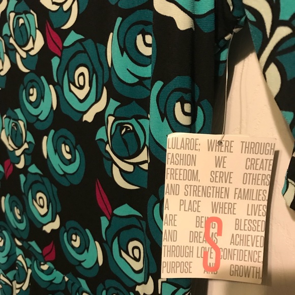 LuLaRoe | Dresses | Nwt Blue Flowers Nicole | Poshmark